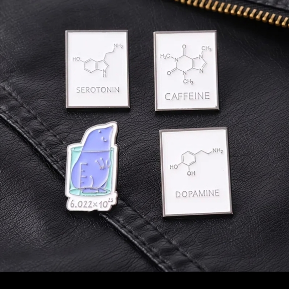 Jewelry | Dopamine Chemical Structure Molecular Formula Enamel Science ...
